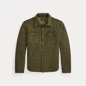 Ralph Lauren Quilted Jersey Overshirt - Olive Drab