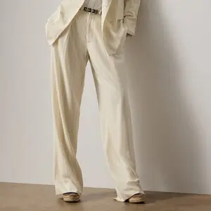 Ralph Lauren Jody Striped Wool Pant - Cream/icon Navy
