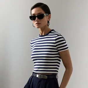 Ralph Lauren Striped Cropped Tee