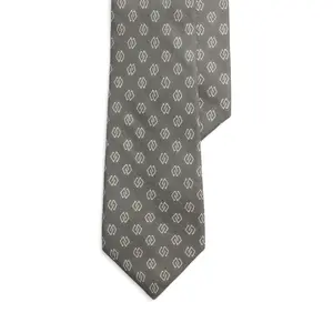 Ralph Lauren Linked-diamonds Cashmere-silk Neck Tie