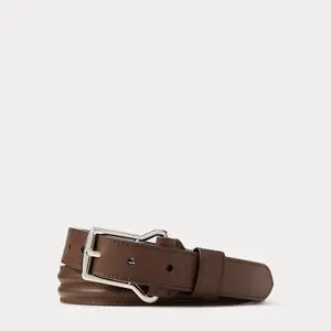 Ralph Lauren Channel-quilted Calfskin Belt - Luggage Brown
