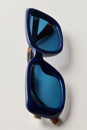 Free People Sylvain Square Sunglasses - Midnight