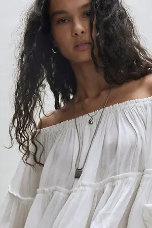 Free People Relic Pendant Layered Necklace - Silver