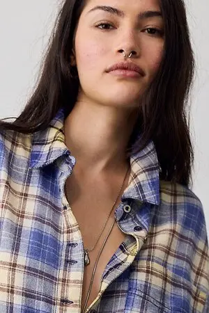 Free People Relic Pendant Layered Necklace - Silver