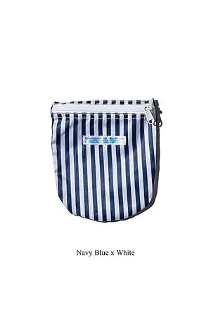 PUEBCO Patterned Semicircle Pouch - Navy