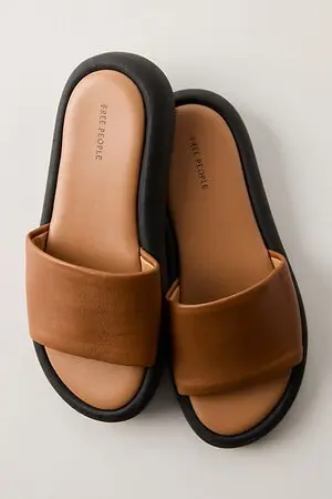 Women's Brown Slip Sandals