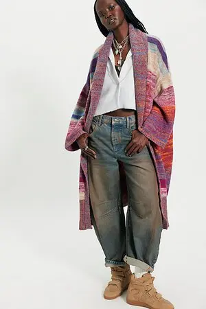 BALI Phoenix Maxi Cardigan With Scarf