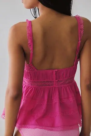 Free People Intimately Darling Dreams Cami - Fuchsia Flame