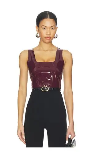 Commando Faux Patent Leather Crop Top