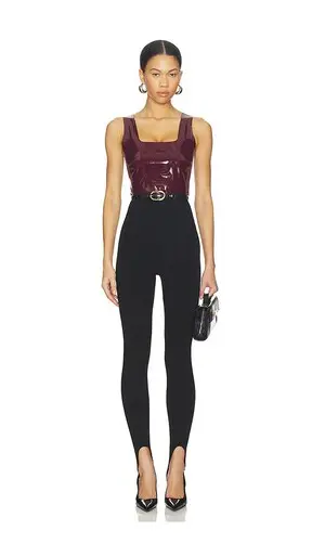 Commando Faux Patent Leather Crop Top