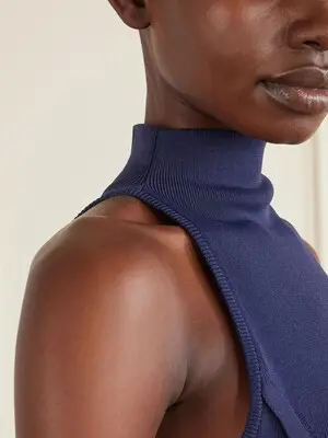 Cult Gaia Keller Stretch-knit Turtleneck Midi Dress