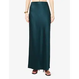 Vince Fluid Satin Column Maxi Skirt