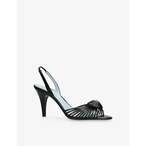 Valentino Garavani Royal 85 Leather Heeled Sandals - Black