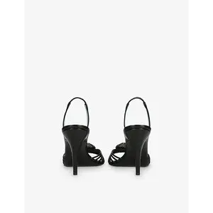 Valentino Garavani Royal 85 Leather Heeled Sandals - Black