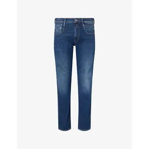 REPLAY Anbass Slim-fit Stretch-denim Jeans - Blue