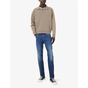 REPLAY Anbass Slim-fit Stretch-denim Jeans - Blue