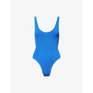 Hunza G Faye Seersucker Swimsuit - Royal Blue