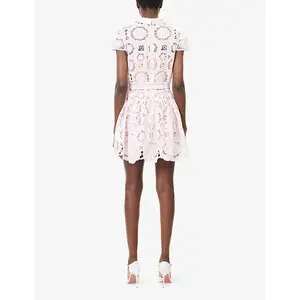 SELF-PORTRAIT Floral Lace Mini Dress