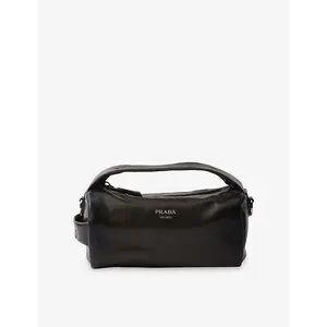 Prada Antiqued Leather Shoulder Bag