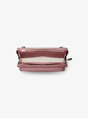 Michael Kors Jet Set Large Signature Logo Continental Crossbody Bag
