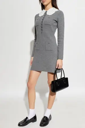 SELF-PORTRAIT Dress With Detachable Collar