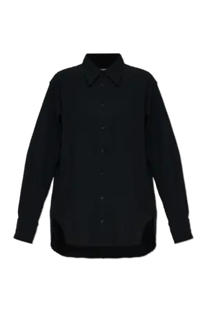 Hunza G Oversized Textured Shirt - Black