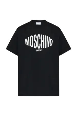 Moschino T-shirt With Printed Logo - Black