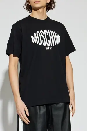 Moschino T-shirt With Printed Logo - Black