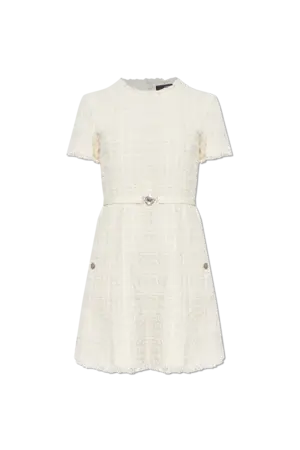 Versace Tweed Mini Dress With Lurex Thread
