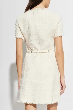 Versace Tweed Mini Dress With Lurex Thread