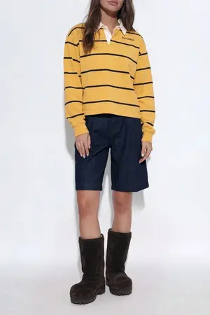 FRAME Knee-length Denim Shorts