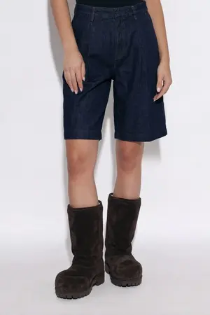 FRAME Knee-length Denim Shorts