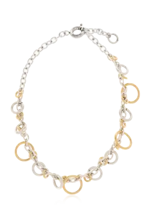 Isabel Marant Brass Link Necklace - Silver