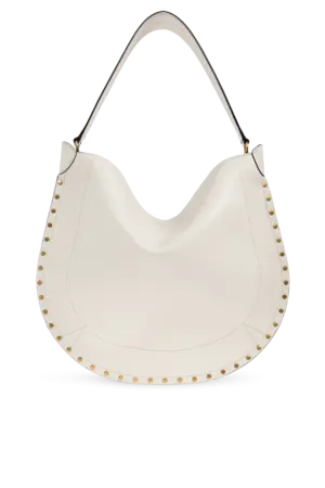 Isabel Marant Leather Hobo Shoulder Bag - Cream
