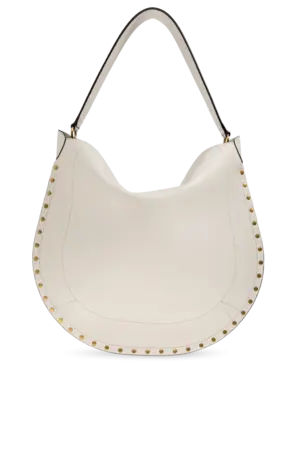Isabel Marant Leather Hobo Shoulder Bag - Cream