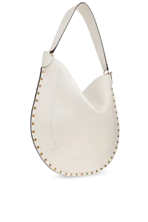 Isabel Marant Leather Hobo Shoulder Bag - Cream
