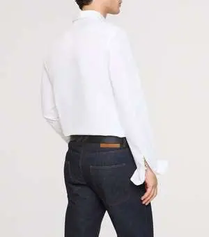 Burberry Cotton Poplin Ekd-embroidered Shirt - White