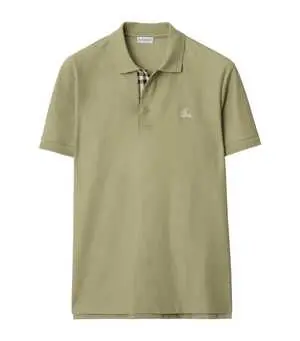 Burberry Cotton Ekd-embroidered Polo Shirt - Green
