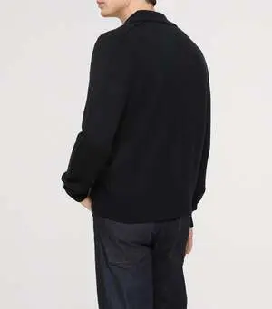 Burberry Cashmere Ekd-embroidered Cardigan