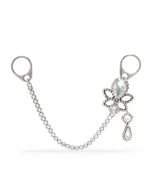 Alexander McQueen Embellished Chandelier Charm - Black