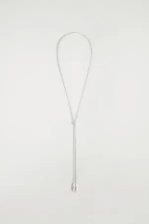 Cos Bolo Necklace - Silver-colored