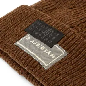 MAISON MARGIELA Ribbed Distressed Beanie