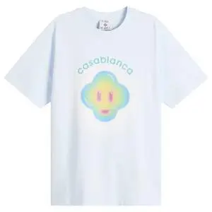 Casablanca Airbrush Smiley Classic T-shirt - Blue