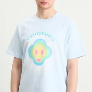 Casablanca Airbrush Smiley Classic T-shirt - Blue
