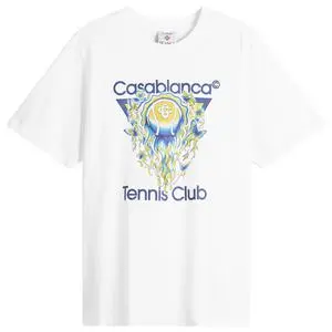 Casablanca Tennis Club Icon Classic T-shirt - White