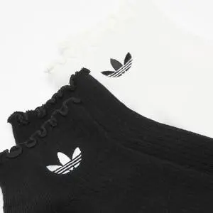 Adidas 2-pack Ruffle Socks - White/black