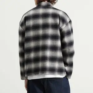 You Must Create Pj Check Flannel Overshirt - Black/olive