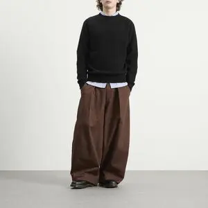 You Must Create Garment Dyed Modal Deadbeat Trouser - Brown