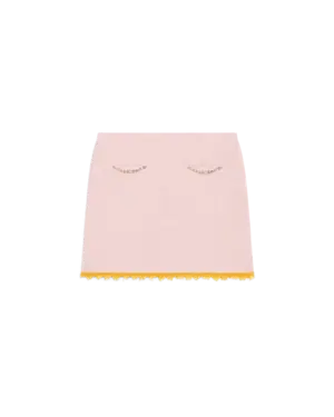 Casablanca Merino Wool Mini Skirt - Multicolor