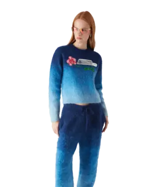 Casablanca Gradient Orchid Relaxed Fit Sweatshirt - Multicolor
